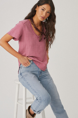 Pilcro V-Neck Tee | Anthropologie