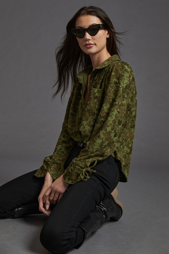 Pilcro Puff-Sleeve Blouse | Anthropologie