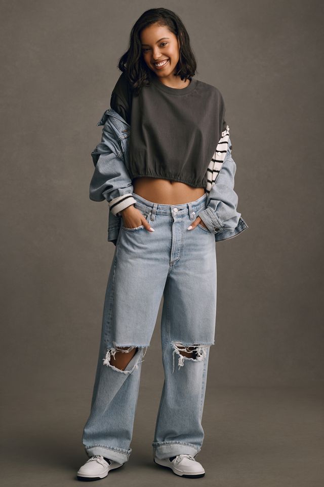 Pilcro Boxy High-Low Tee | Anthropologie