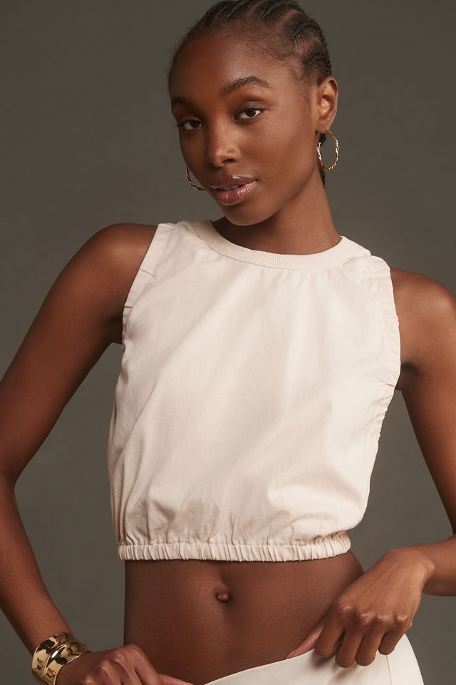 Pilcro Elasticized Shell Tank | Anthropologie