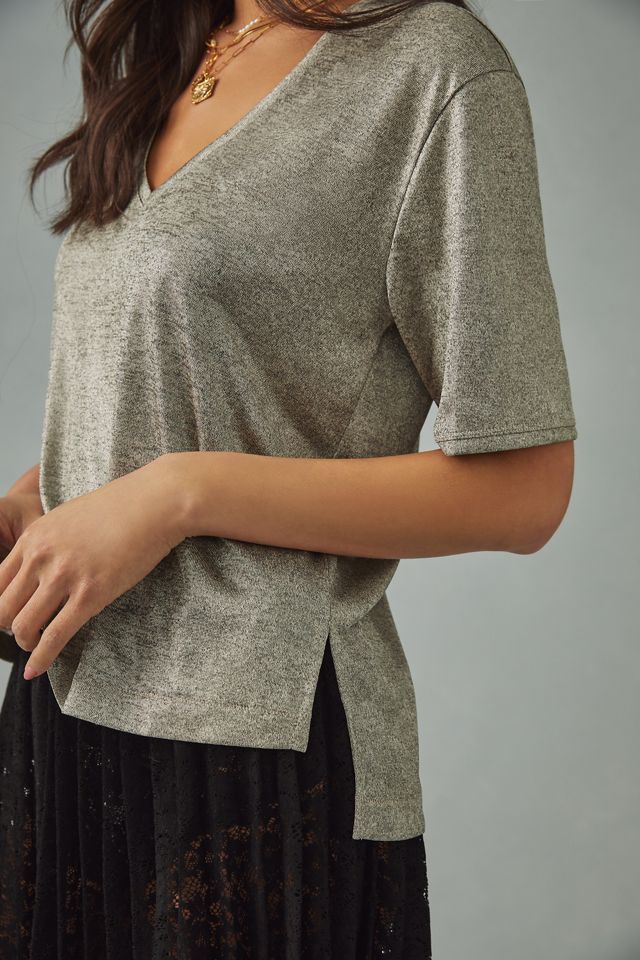 Pilcro Deep V-Neck Tee | Anthropologie