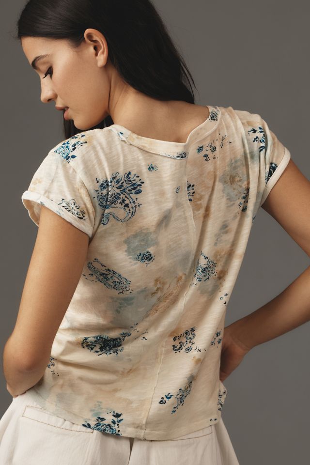 Pilcro Seamed Tee | Anthropologie