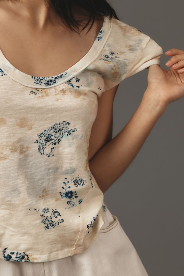 Pilcro Seamed Tee | Anthropologie