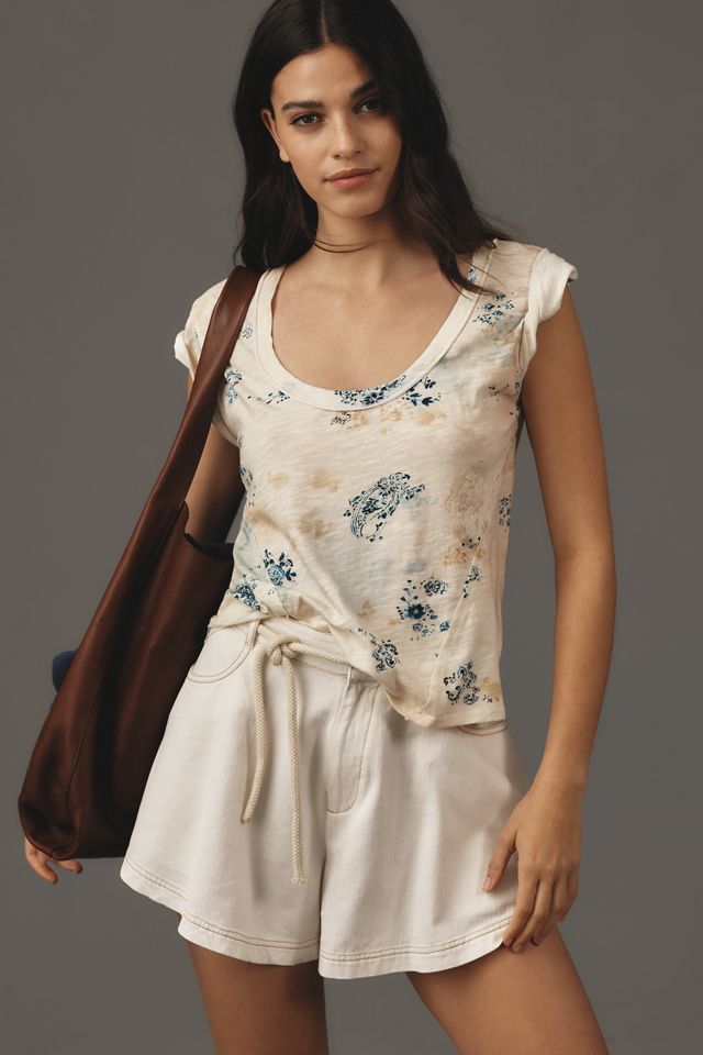 Pilcro Seamed Tee | Anthropologie