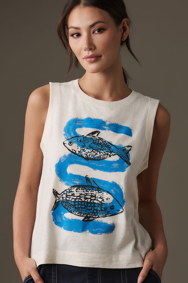 Animal Theory Boxy Graphic Tank | Anthropologie