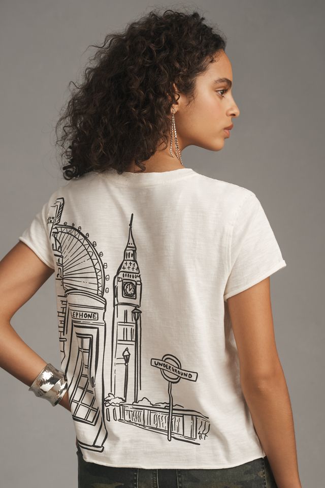 Jordan Nickson x Anthropologie Dreams in London Graphic Tee | Anthropologie