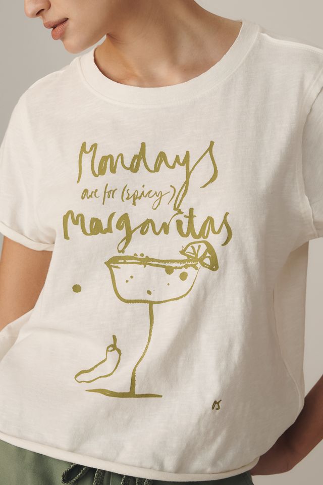 Olivia Sewell x Anthropologie Days of the Week Drinks Graphic Tee | Anthropologie
