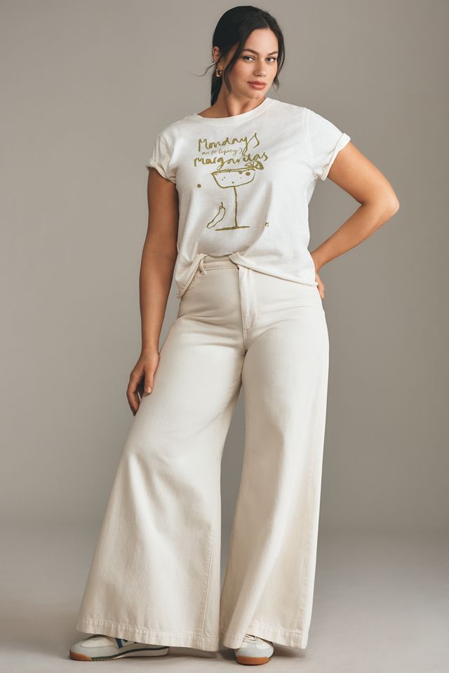 Olivia Sewell x Anthropologie Days of the Week Drinks Graphic Tee | Anthropologie