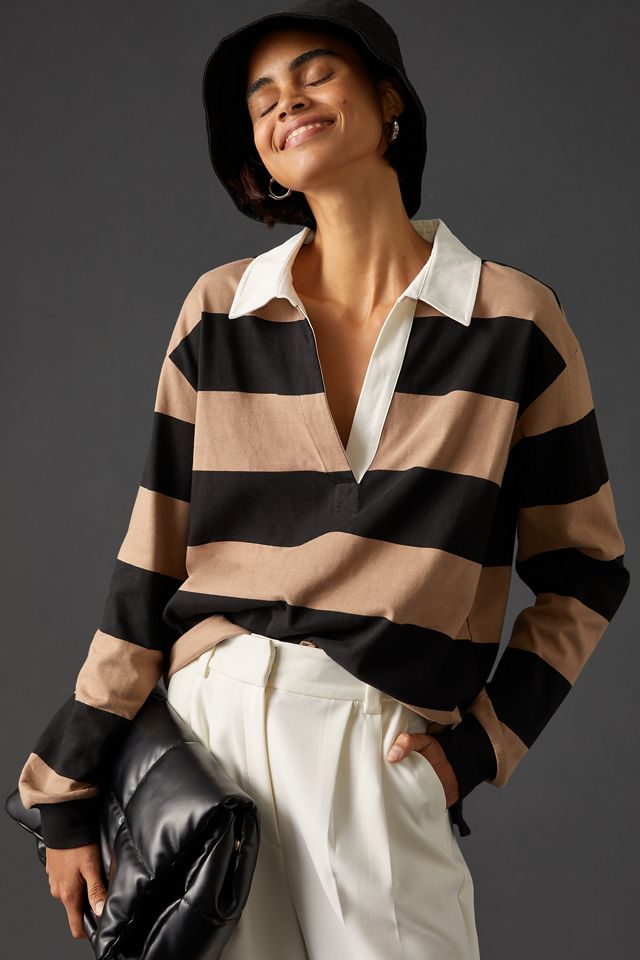 Good American Oversized Rugby Shirt | Anthropologie