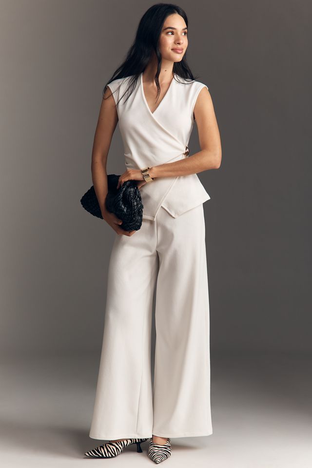 Maeve Hardware Wrap Top | Anthropologie