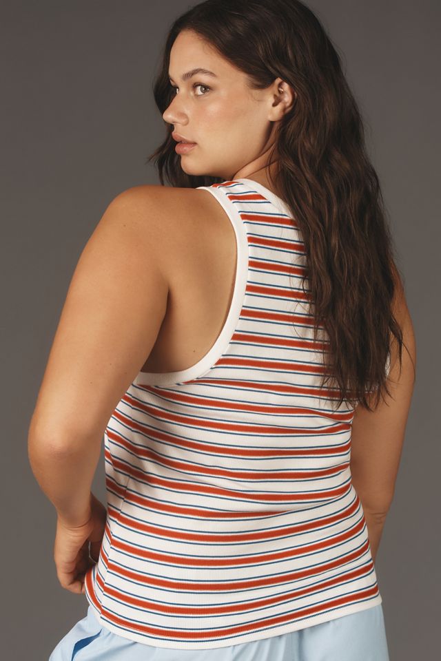 Maeve Ribbed Racerback Tank | Anthropologie