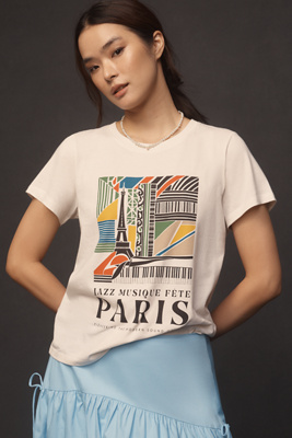 Wild Fever Studio x Anthropologie Paris Graphic Tee | Anthropologie