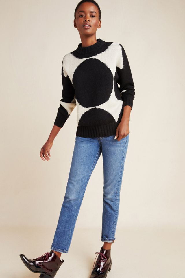 Marimekko Valkeus Wool Sweater | Anthropologie