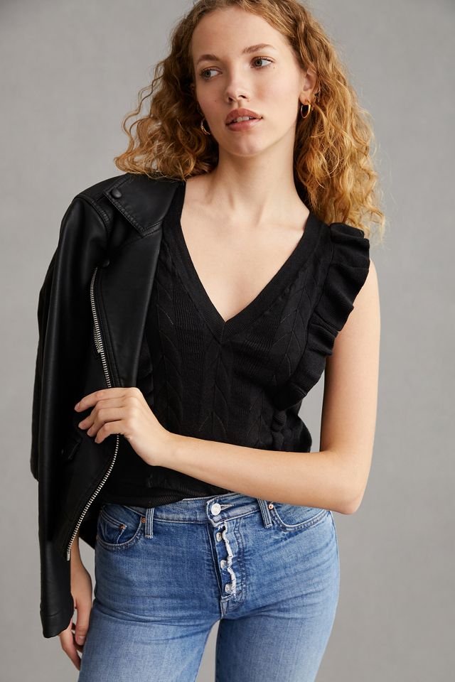 Paige Hydrangea Sweater Top | Anthropologie