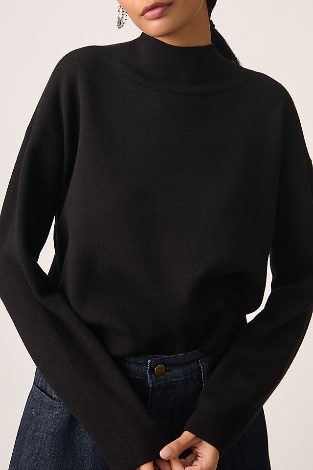 The Carys Mock-Neck Sweater by Maeve | Anthropologie The Carys Mock-Neck Sweater by Maeve | Anthropologie