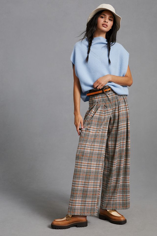 The Enza Oversized Ribbed Cashmere Sweater Vest | Anthropologie