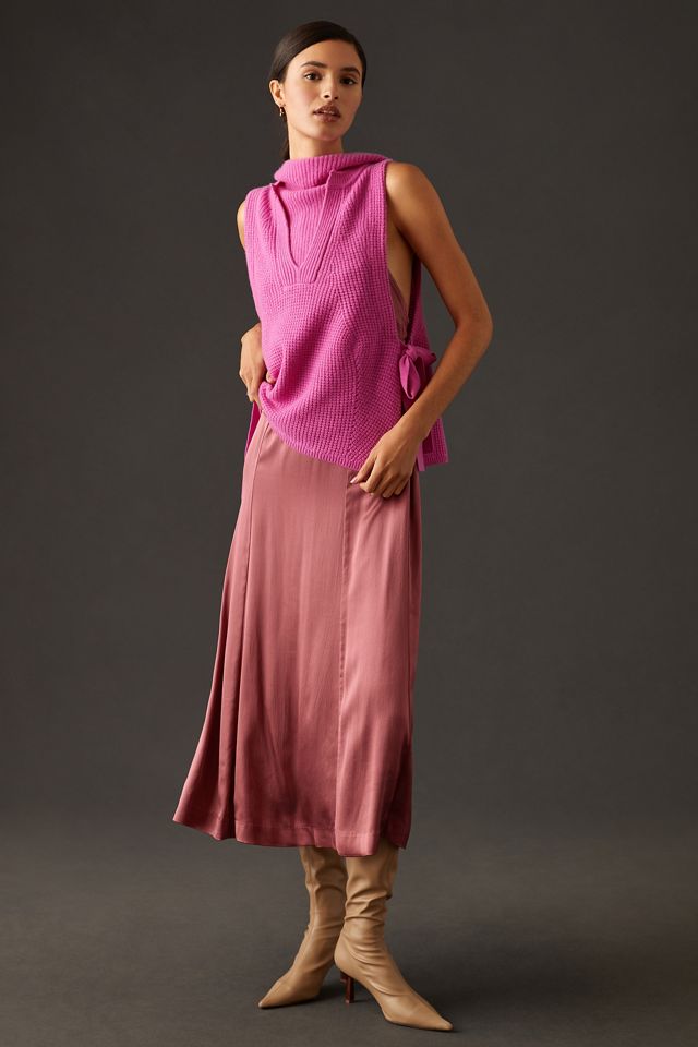 Maeve Cashmere Hooded Bib Sweater | Anthropologie