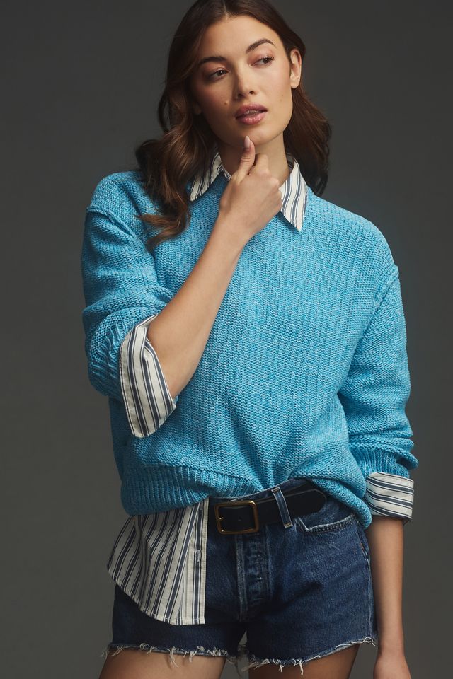 Pilcro Relaxed Pullover Sweater | Anthropologie