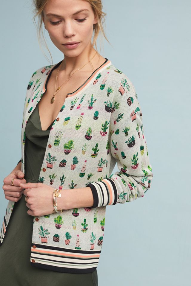 Cactus Knit Cardigan | Anthropologie