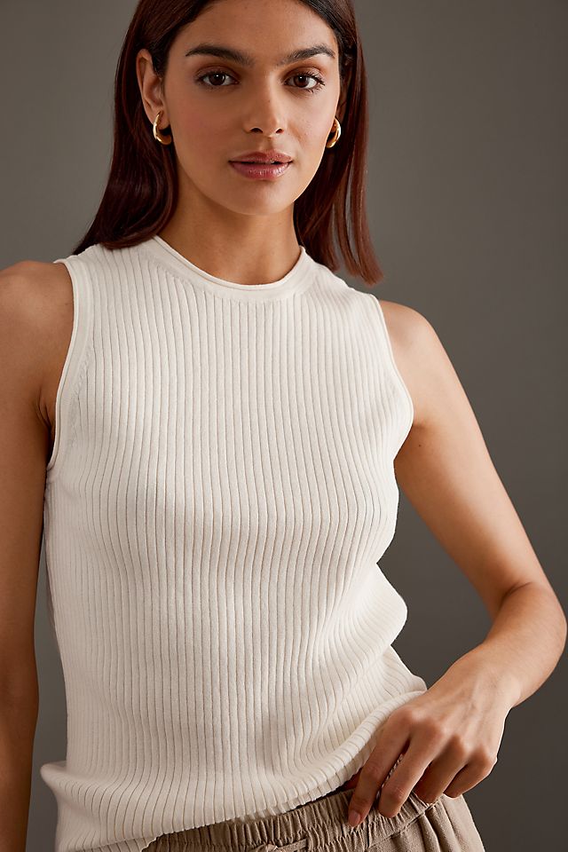 Selected Femme Lydia Ribbed Knit Tank Top | Anthropologie UK Selected Femme Lydia Ribbed Knit Tank Top | Anthropologie UK