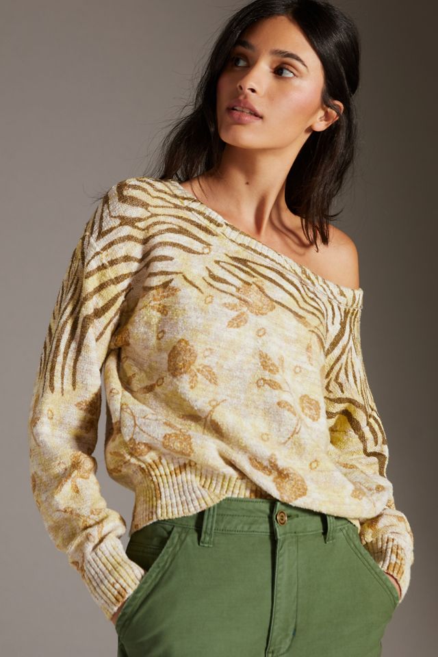 Pilcro Floral Sweater | Anthropologie