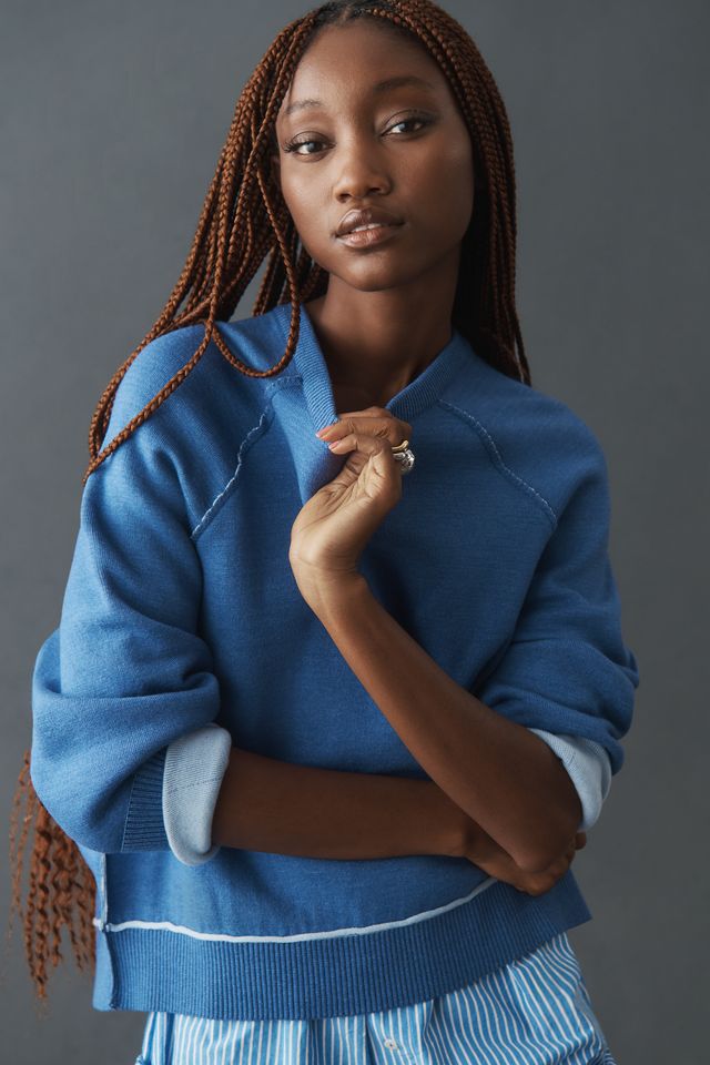 The Oaklyn Cozy Crew-Neck Sweatshirt by Pilcro | Anthropologie