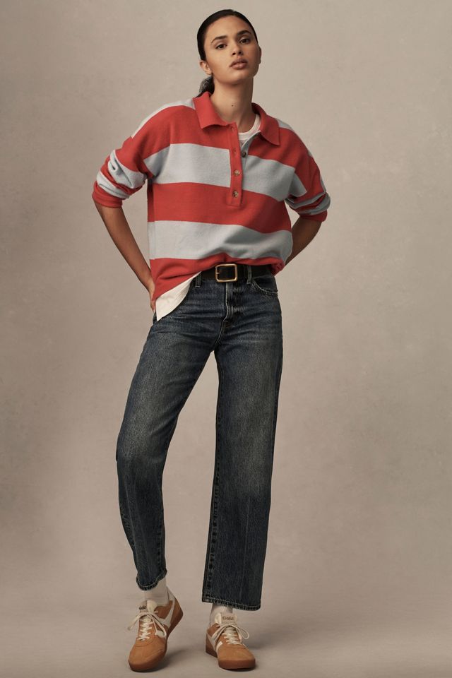 Maeve Rugby Polo Jumper | Anthropologie UK
