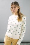 Danette Polka Dot Sweater | Anthropologie