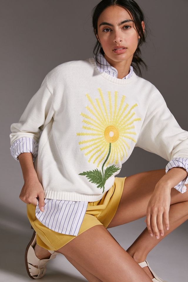 Yukon Embroidered Pullover Sweater | Anthropologie