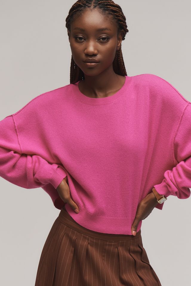 The Alani Cashmere Sweater by Pilcro: Cropped Crew-Neck Edition ...