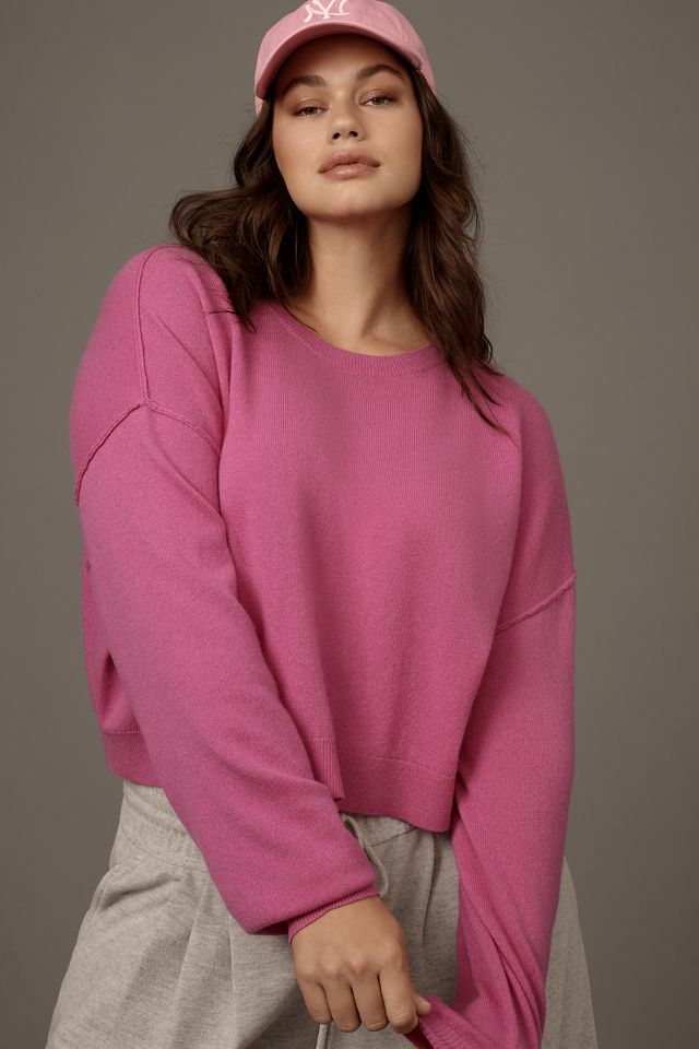 The Alani Cashmere Sweater by Pilcro: Cropped Crew-Neck Edition ...