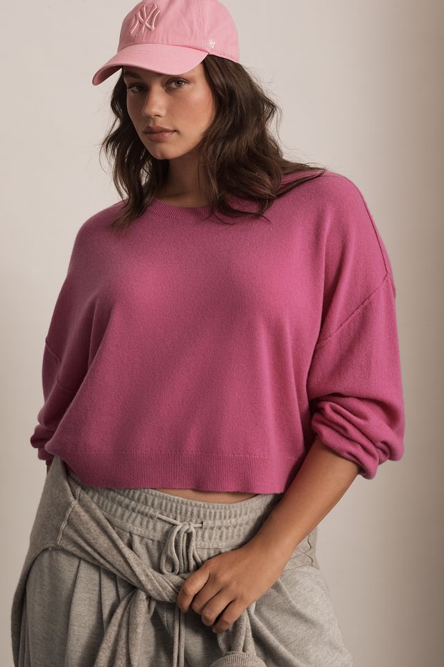 The Alani Cashmere Sweater by Pilcro: Cropped Crew-Neck Edition ...