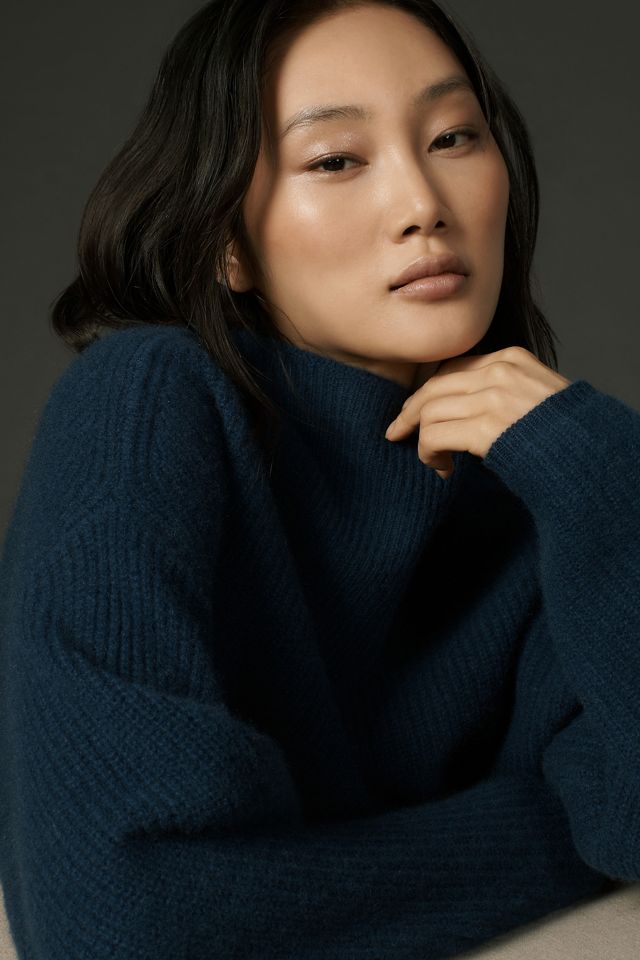 The Enza Oversized Ribbed Cashmere Sweater | Anthropologie