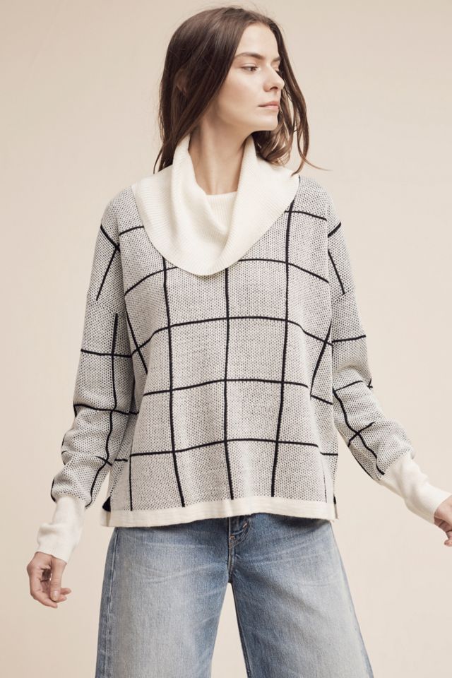 Gridprint Sweater | Anthropologie