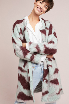 Galmier Intarsia Car Coat | Anthropologie