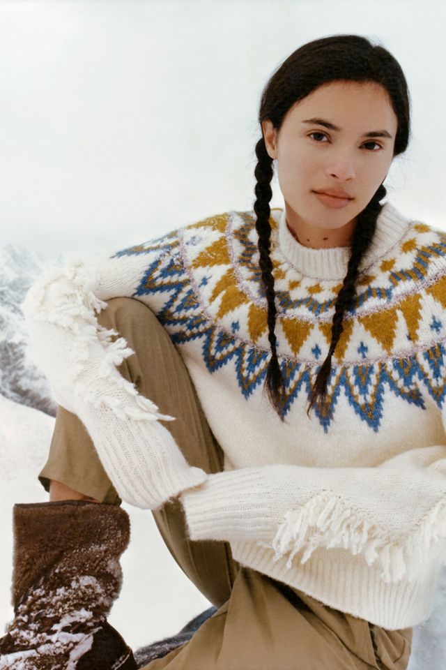Glenna Fringed Sweater | Anthropologie