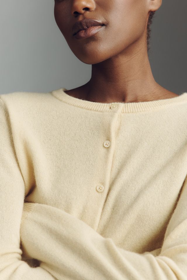 The Juliet Cashmere Cardigan Sweater | Crew Neck Cardi | Anthropologie