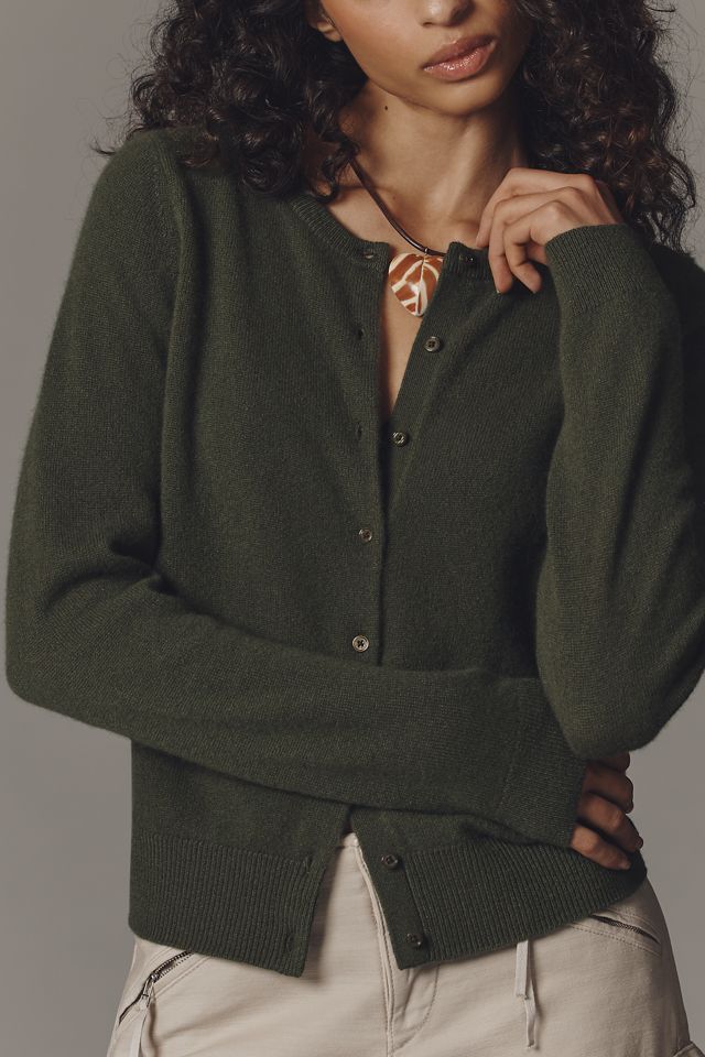The Juliet Cashmere Cardigan Sweater | Crew Neck Cardi | Anthropologie