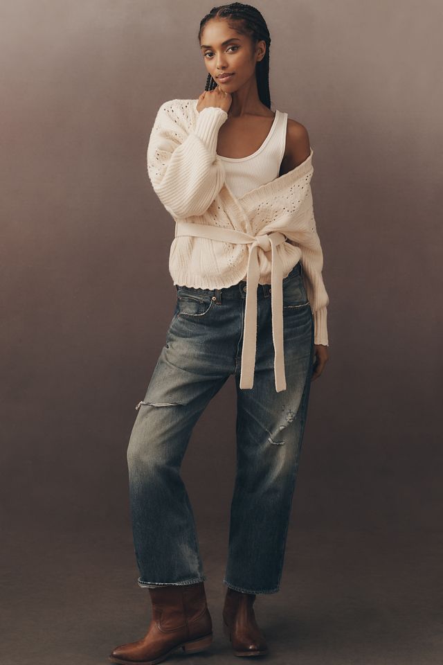 By Anthropologie Pointelle Wrap Sweater | Anthropologie