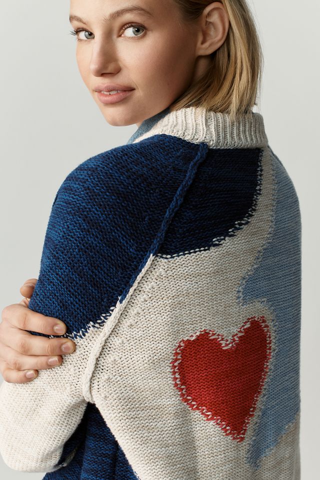 Pilcro Long-Sleeve Oversized Crew-Neck Cotton Sweater | Anthropologie