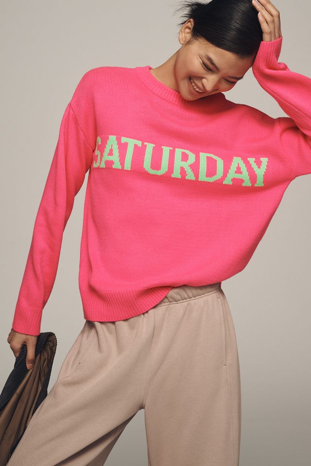 English Factory Weekend Graphic Crew-Neck Sweater | Anthropologie