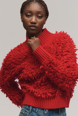 Callahan Mock-Neck Loop-Stitch Jumper | Anthropologie UK