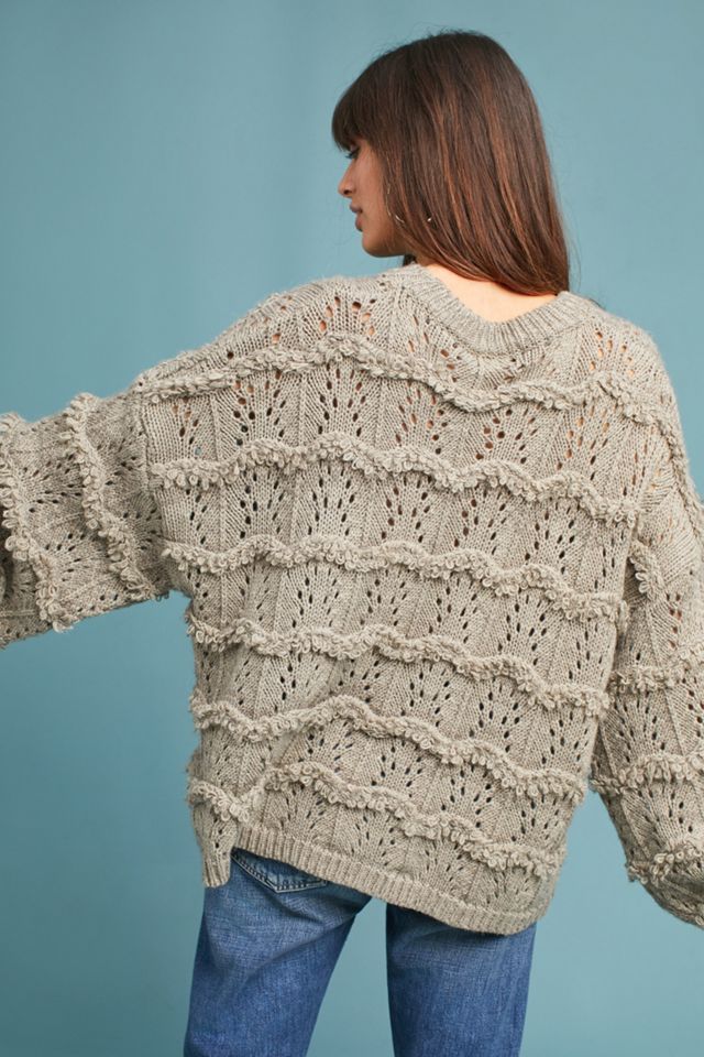 Textured Pointelle Sweater | Anthropologie