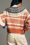 Pilcro Reworked Patterned Cardigan Sweater | Anthropologie