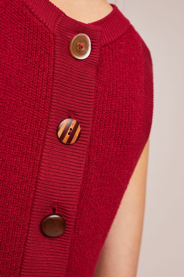 Buttoned Sweater Tank | Anthropologie