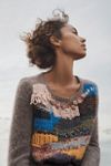 Fringed Collage Pullover | Anthropologie