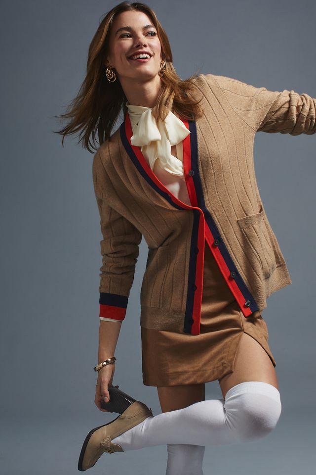 KULE The Sinclair Ribbed Cashmere Cardigan Sweater | Anthropologie