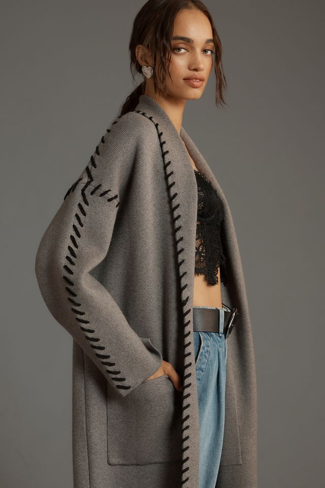 Endless Rose Whipstitch Long Cardigan Sweater | Anthropologie