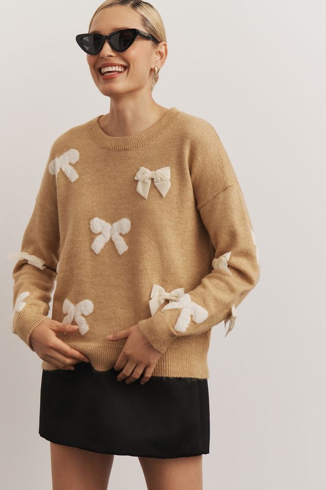 Maeve 3D Bow Jumper | Anthropologie UK