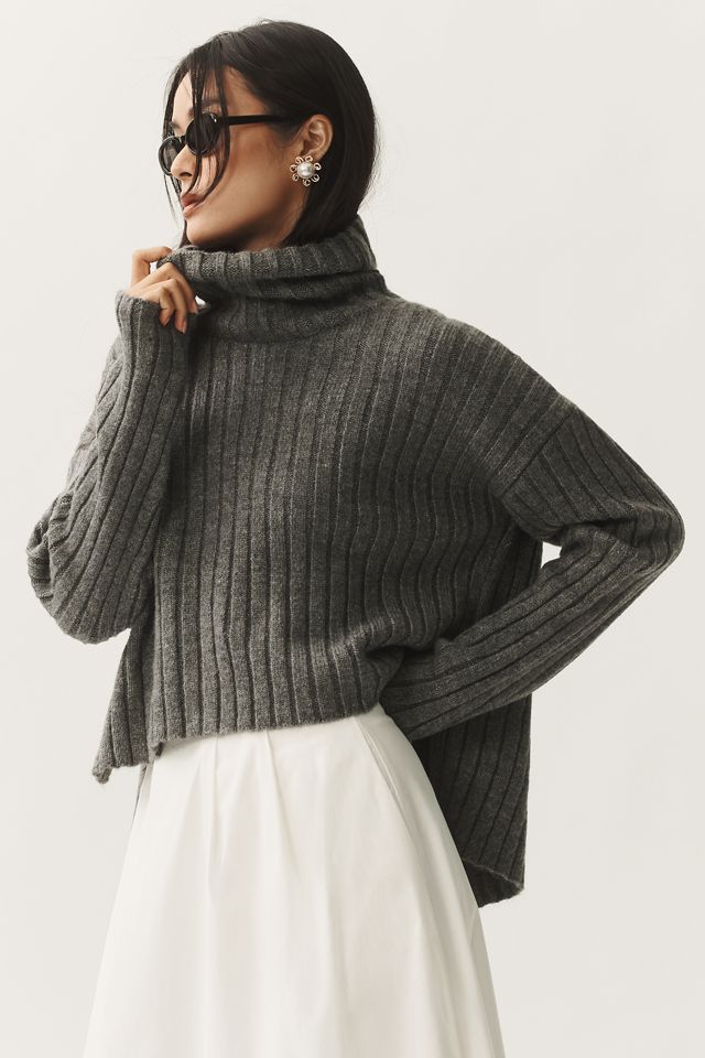 Maeve Turtleneck Bow-Back Sweater | Anthropologie